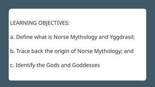 YGDRASIL norse-mythology.pptx.shfkdjdyvjj | PPTX
