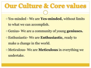 Ygem orientation presentation slide | PPT