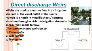 Different methods of water flow measurements | PPTX
