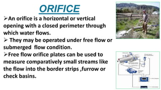 Different methods of water flow measurements | PPTX