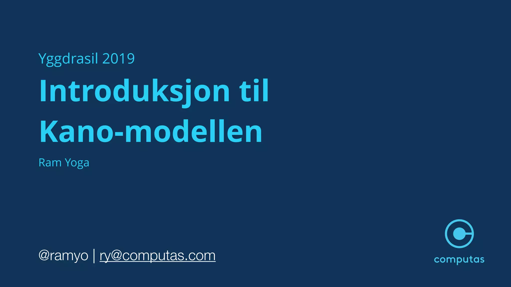 Yggdrasil 2019 - Introduksjon til Kano-modellen - Ram Yoga | PDF