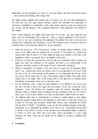 Hisab and ru'yah | DOCX