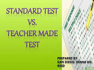 standard test vs teacher-made test | PPTX | Standardized Testing ...