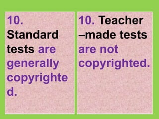 standard test vs teacher-made test | PPTX