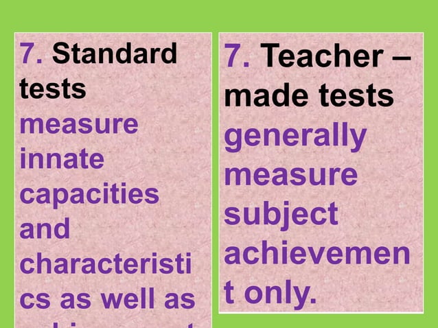 standard test vs teacher-made test | PPTX | Standardized Testing ...