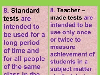 standard test vs teacher-made test | PPTX | Standardized Testing ...