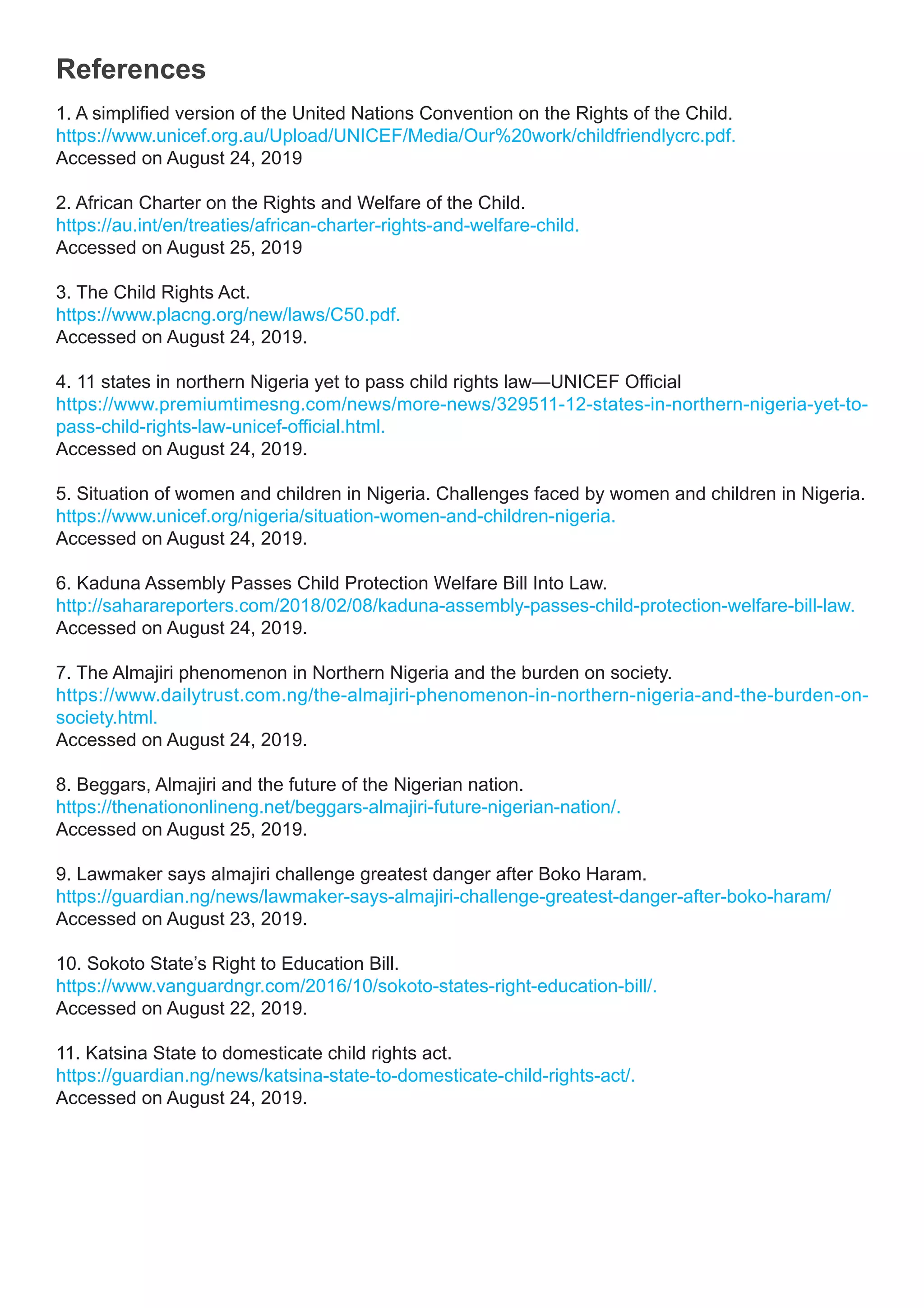 YouthhubAfrica's Policy Brief on Child Rights Act | PDF