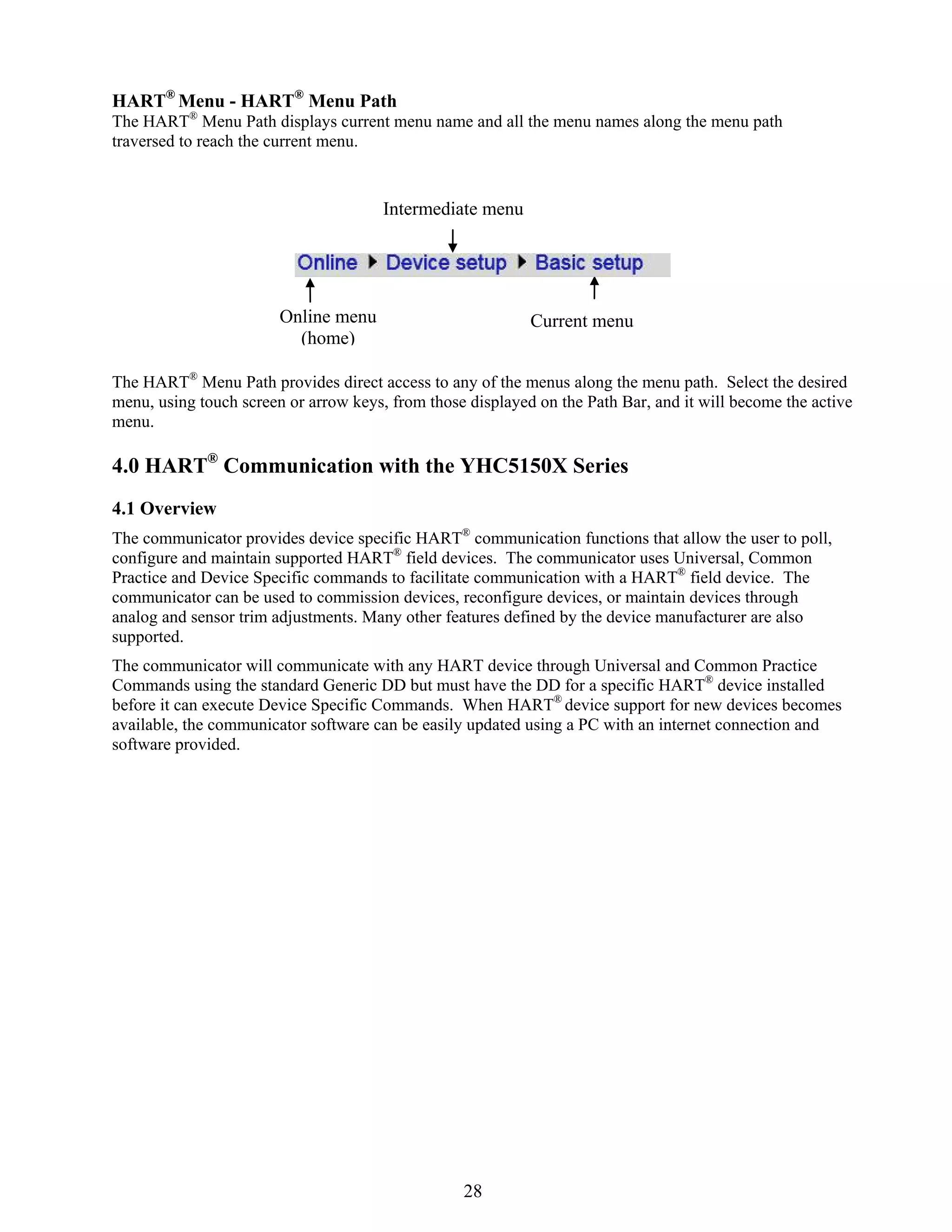 Yokogawa YHC5150X Fieldmate Handheld Communicator User's Manual | PDF