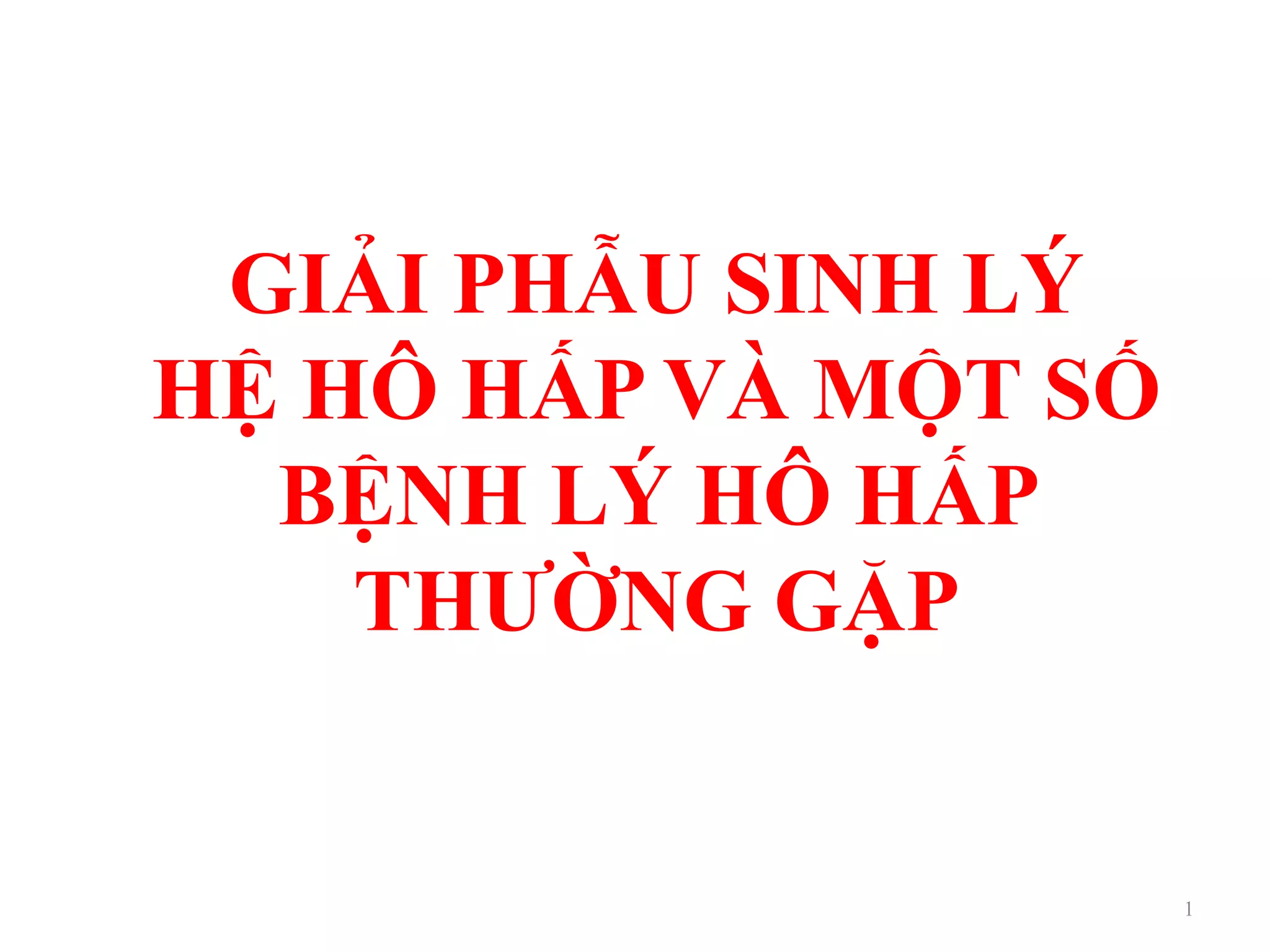 Benh he ho hap | PPT | Free Download