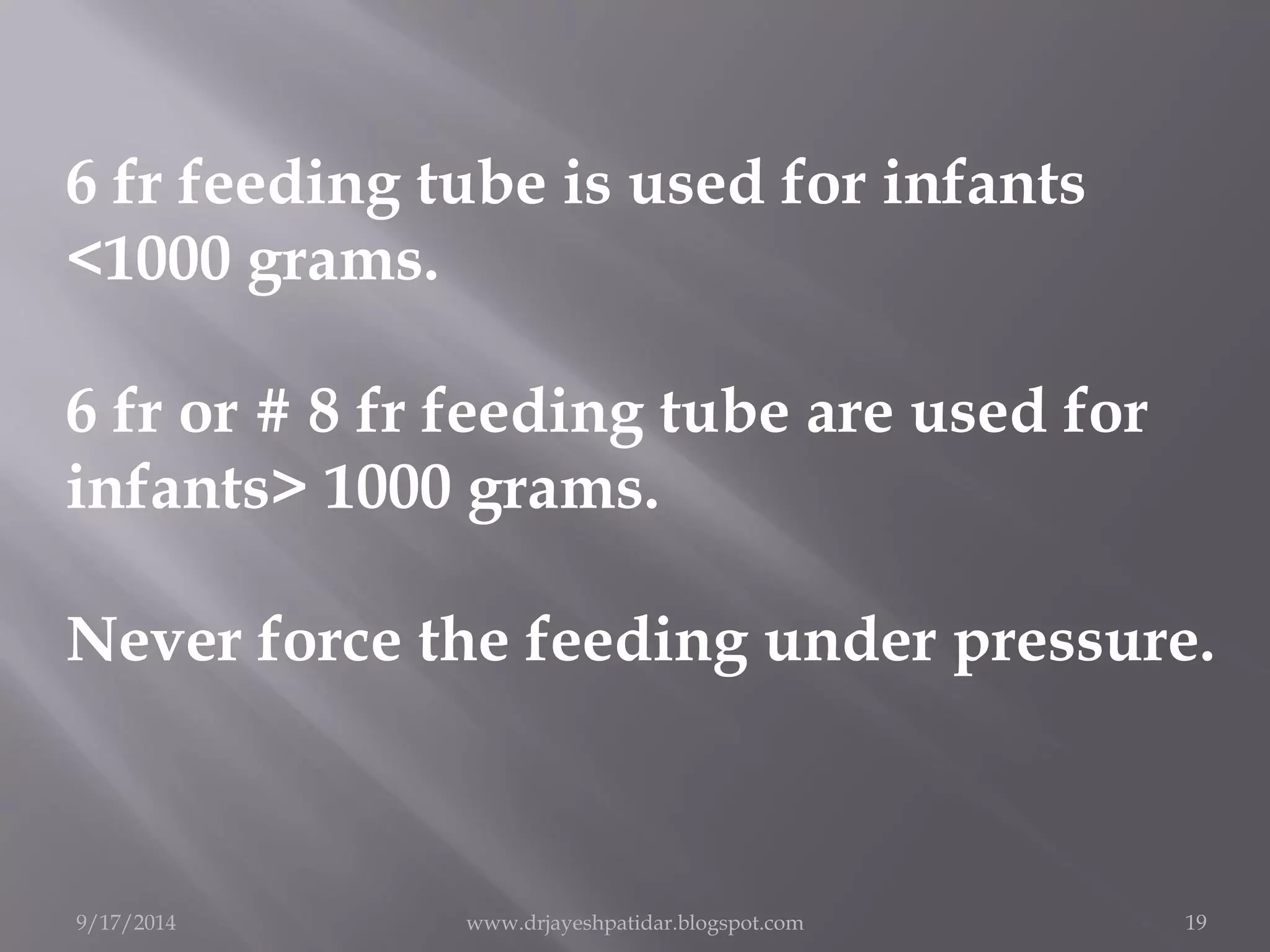 Nasogastric feeding or gavage feeding | PDF
