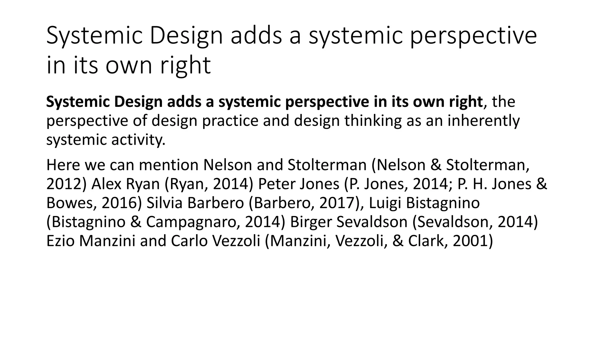 Sevaldson What is Systemic Design | PPT