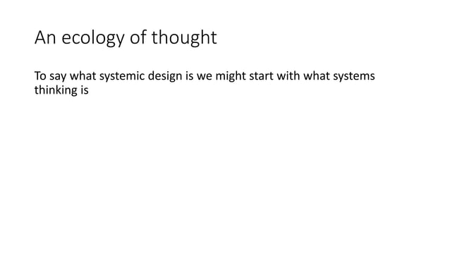Sevaldson What is Systemic Design | PPT