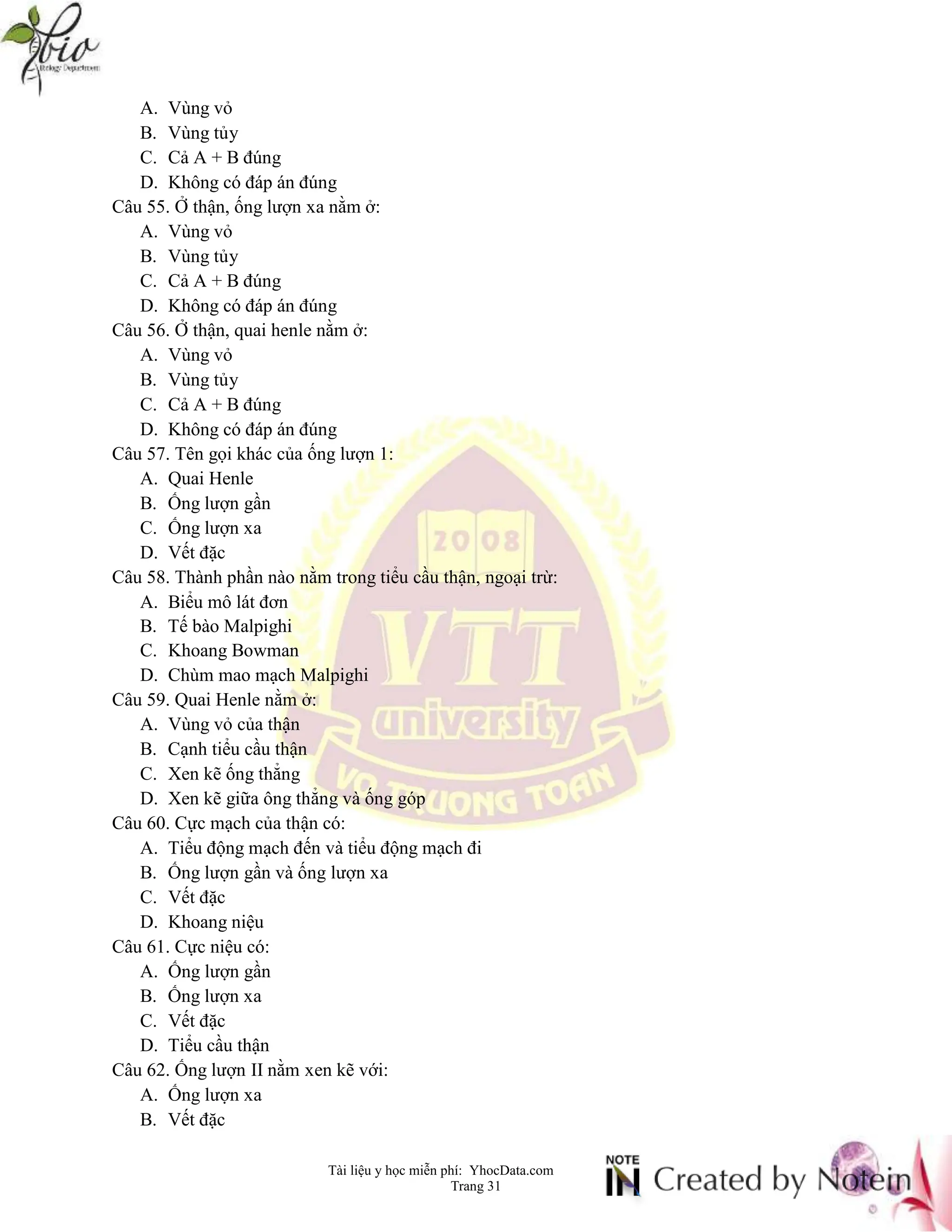 YHocData.com-bộ-câu-hỏi-mô-phôi.pdf đầy đủ | PDF