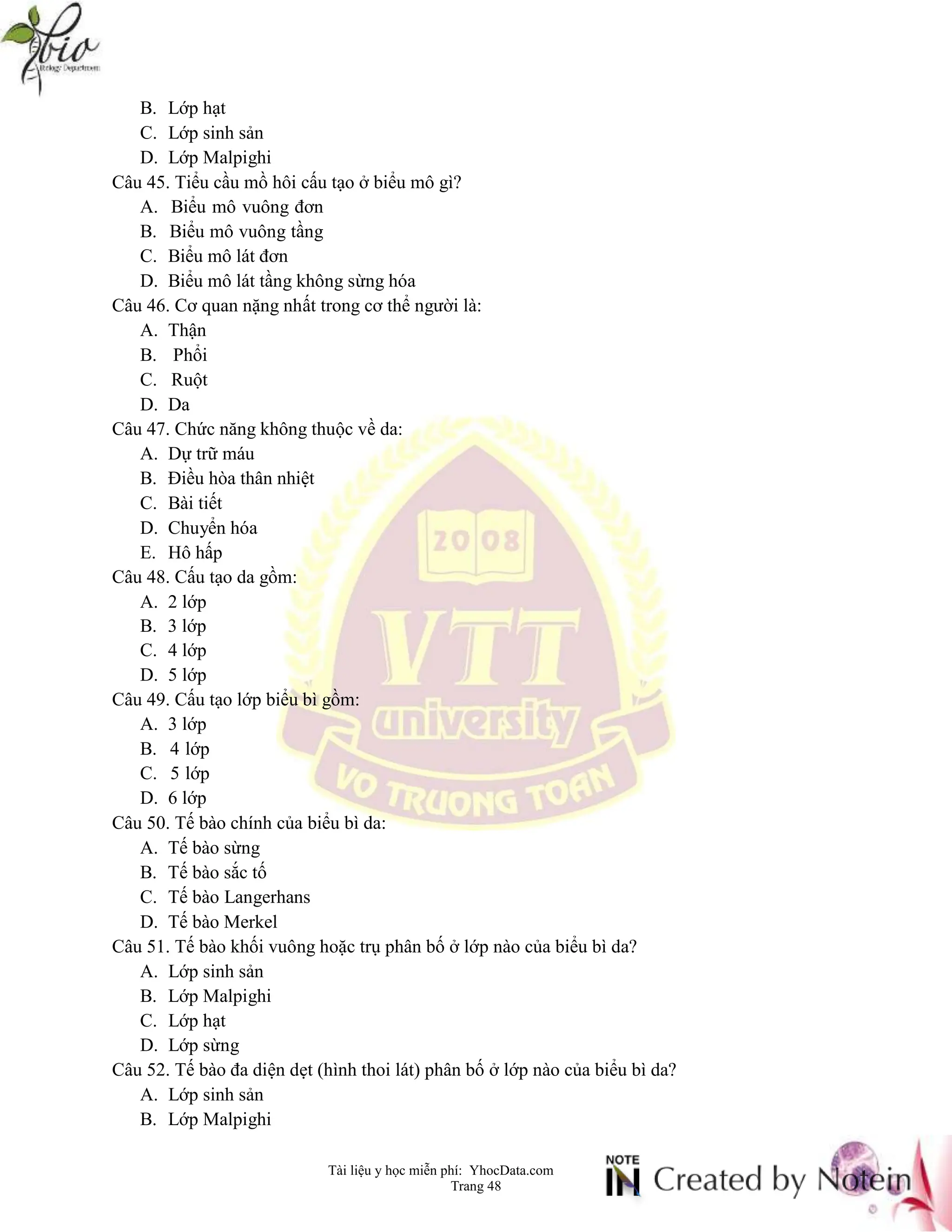 YHocData.com-bộ-câu-hỏi-mô-phôi.pdf đầy đủ | PDF