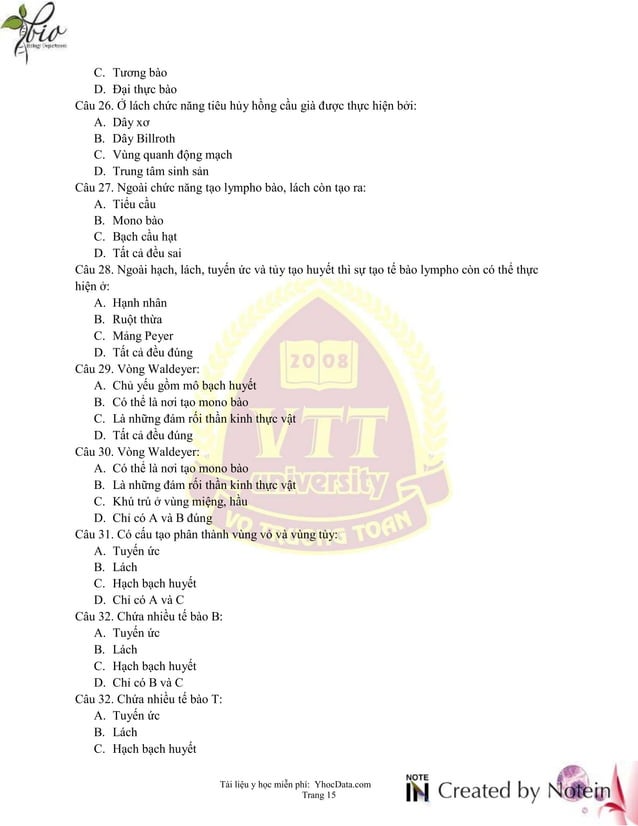 YHocData.com-bộ-câu-hỏi-mô-phôi.pdf đầy đủ | PDF