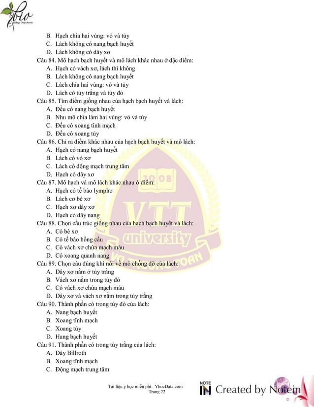 YHocData.com-bộ-câu-hỏi-mô-phôi.pdf đầy đủ | PDF