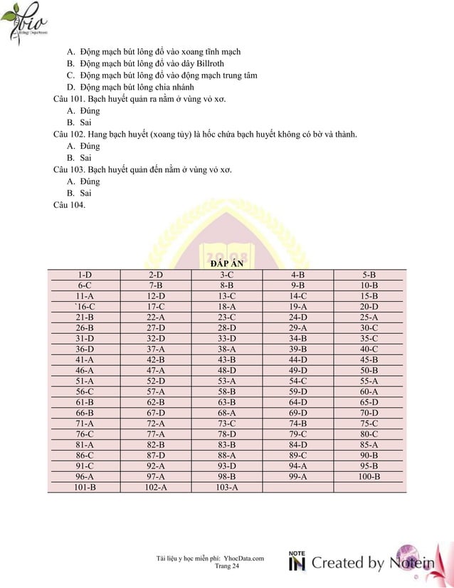 YHocData.com-bộ-câu-hỏi-mô-phôi.pdf đầy đủ | PDF