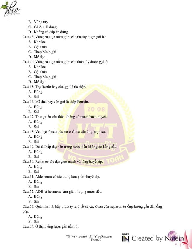 YHocData.com-bộ-câu-hỏi-mô-phôi.pdf đầy đủ | PDF