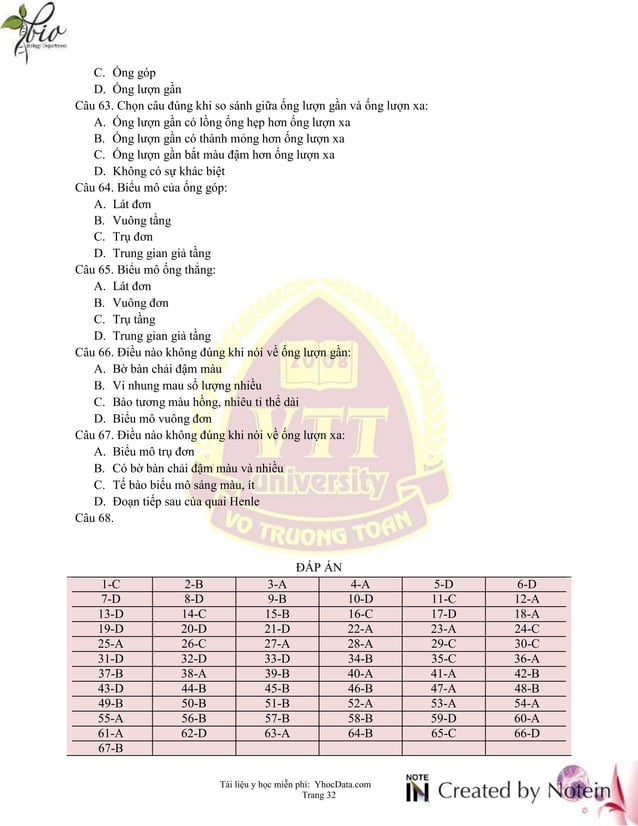 YHocData.com-bộ-câu-hỏi-mô-phôi.pdf đầy đủ | PDF