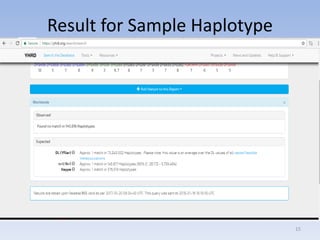Y Chromosome Haplotype Reference Database (YHRD) ppt | PPT