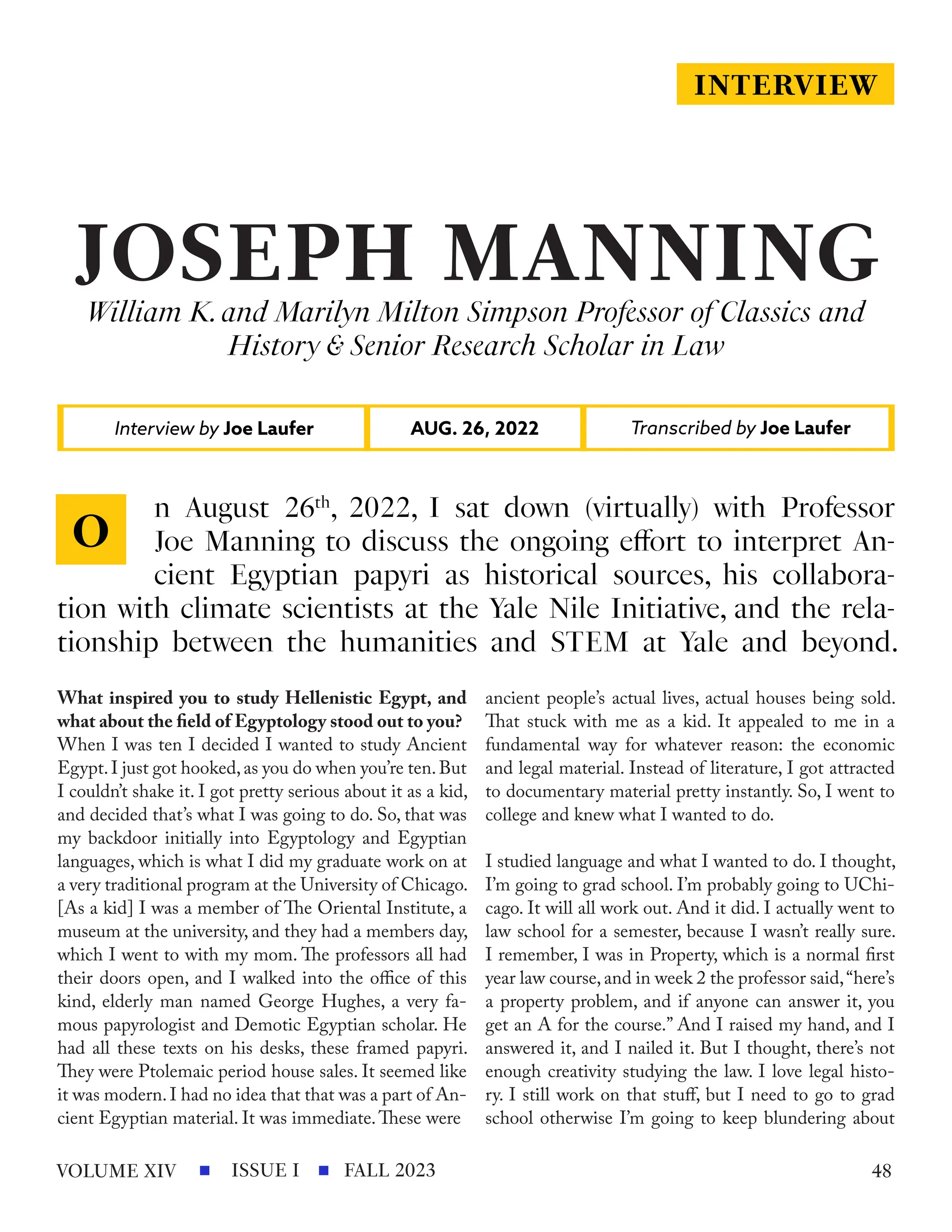 YHR Fall 2023 Issue (Joseph Manning Interview) (2).pdf