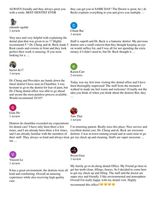 Yi tsu cheng, d.d.s. & associates - dentist chamblee ga | PDF