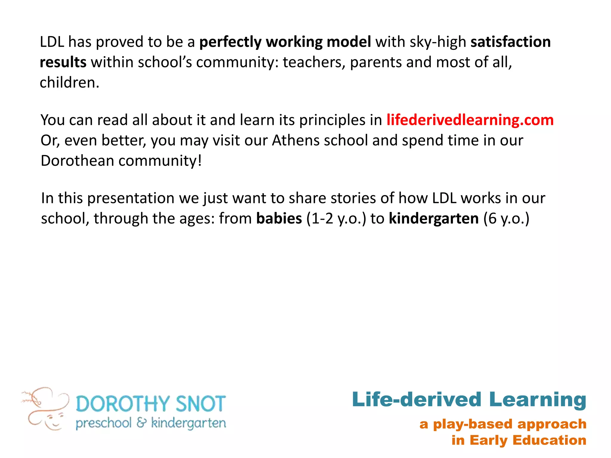 Life-derived learning: a play-based approach in Early education | PPTX ...