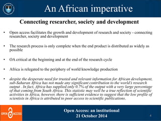 Open Access: an institutional imperative | PPTX