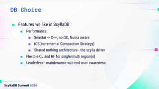 Why We Chose ScyllaDB over DynamoDB for "User Watch Status" | PPTX