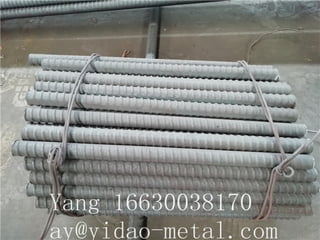 #Yidao pt bar used for ground anchor micropiles uplifting tension ...