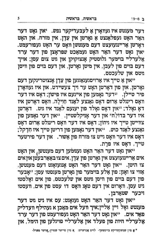 Yiddish east bible genesis 1 | PDF