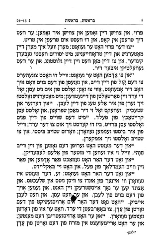 Yiddish east bible genesis 1 | PDF