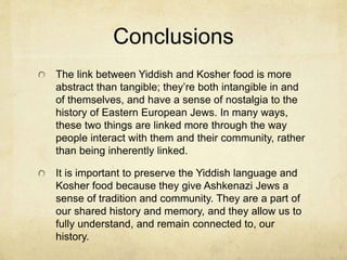 Yiddish and Modern American Judaism | PPTX