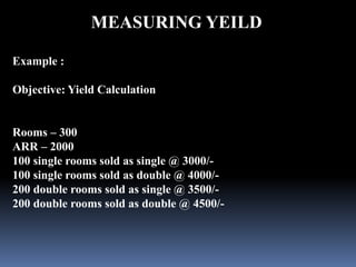 Yield management | PPTX