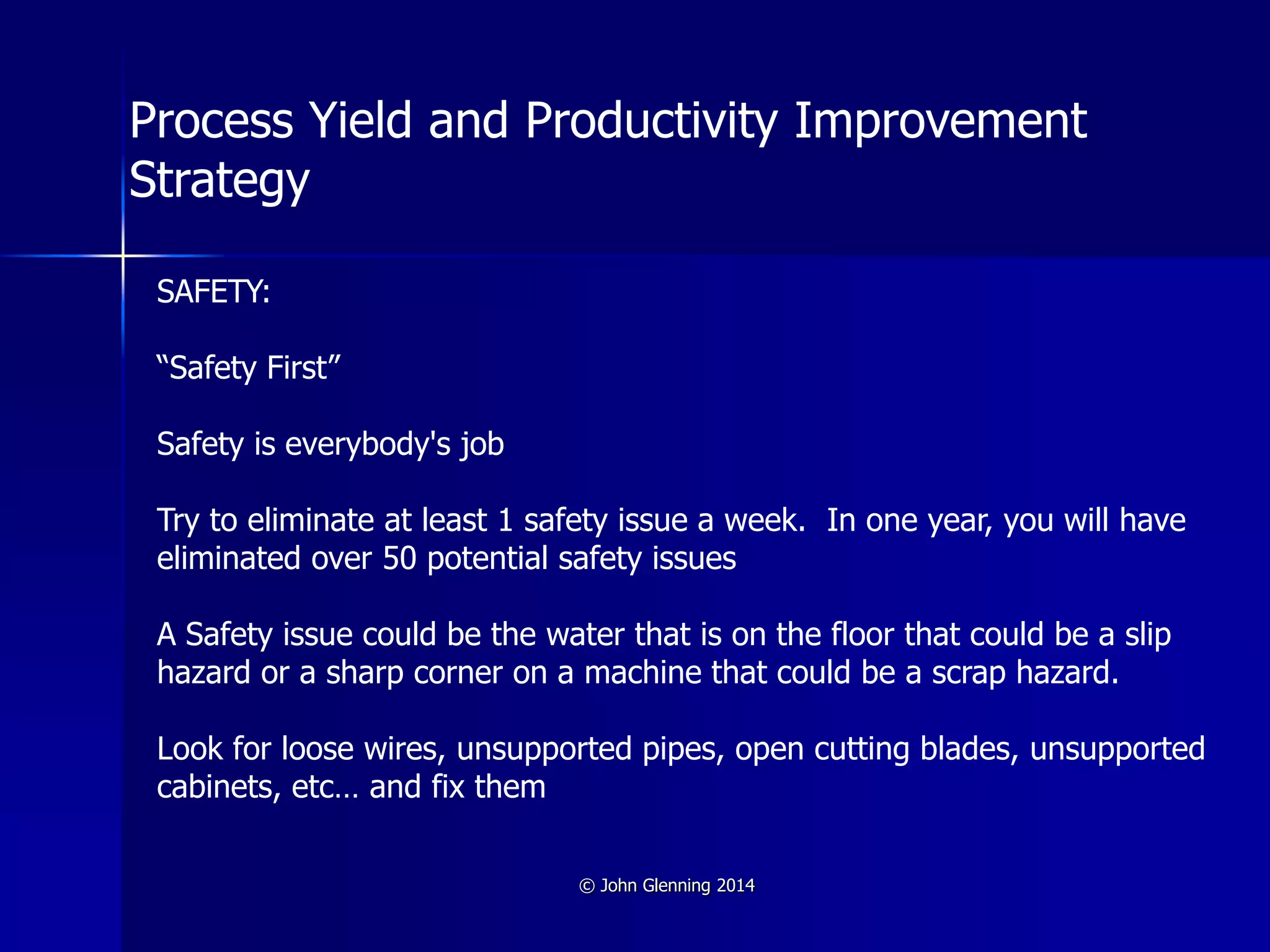 Yield and productivity improvements | PPTX