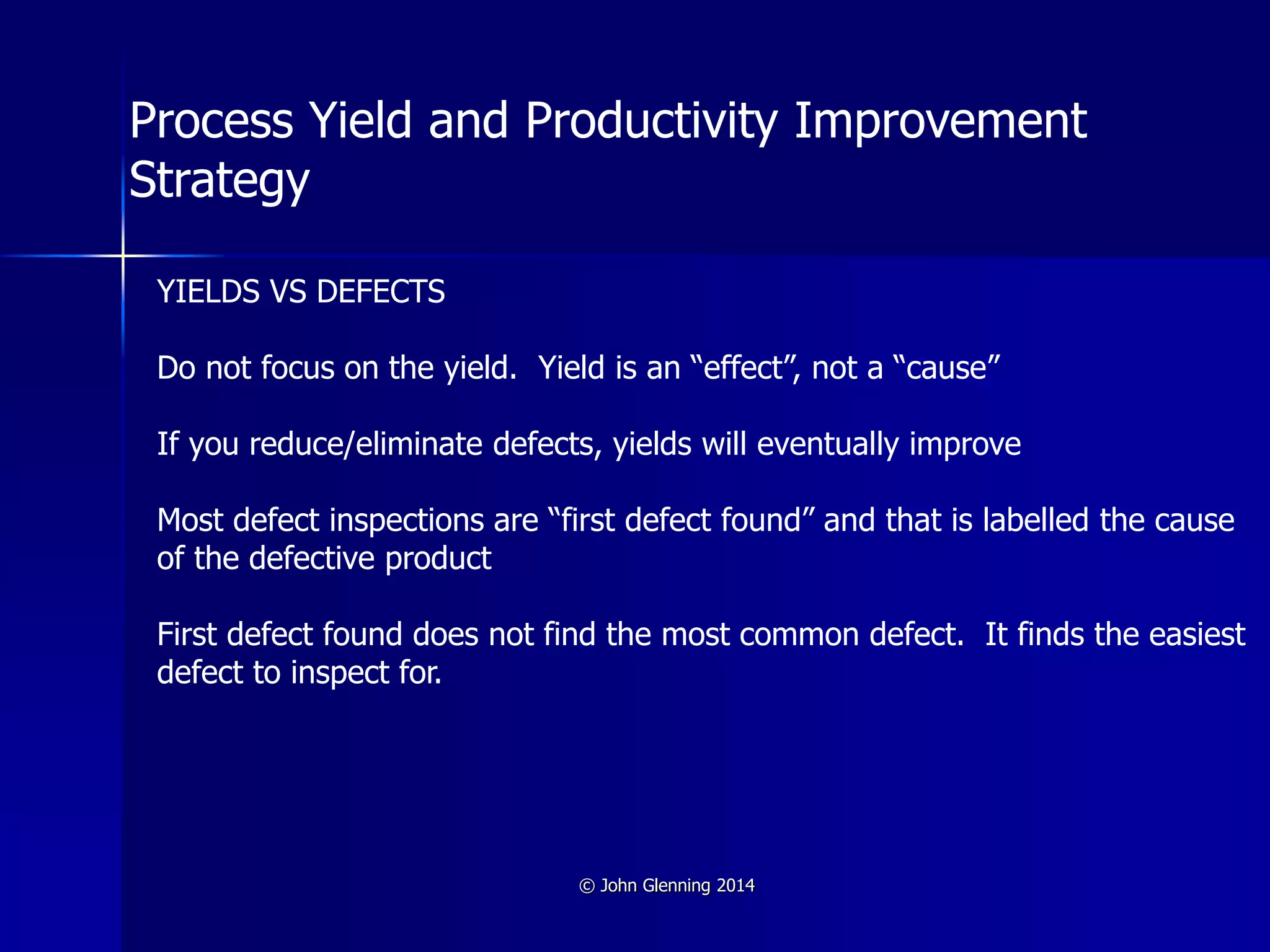 Yield and productivity improvements | PPTX