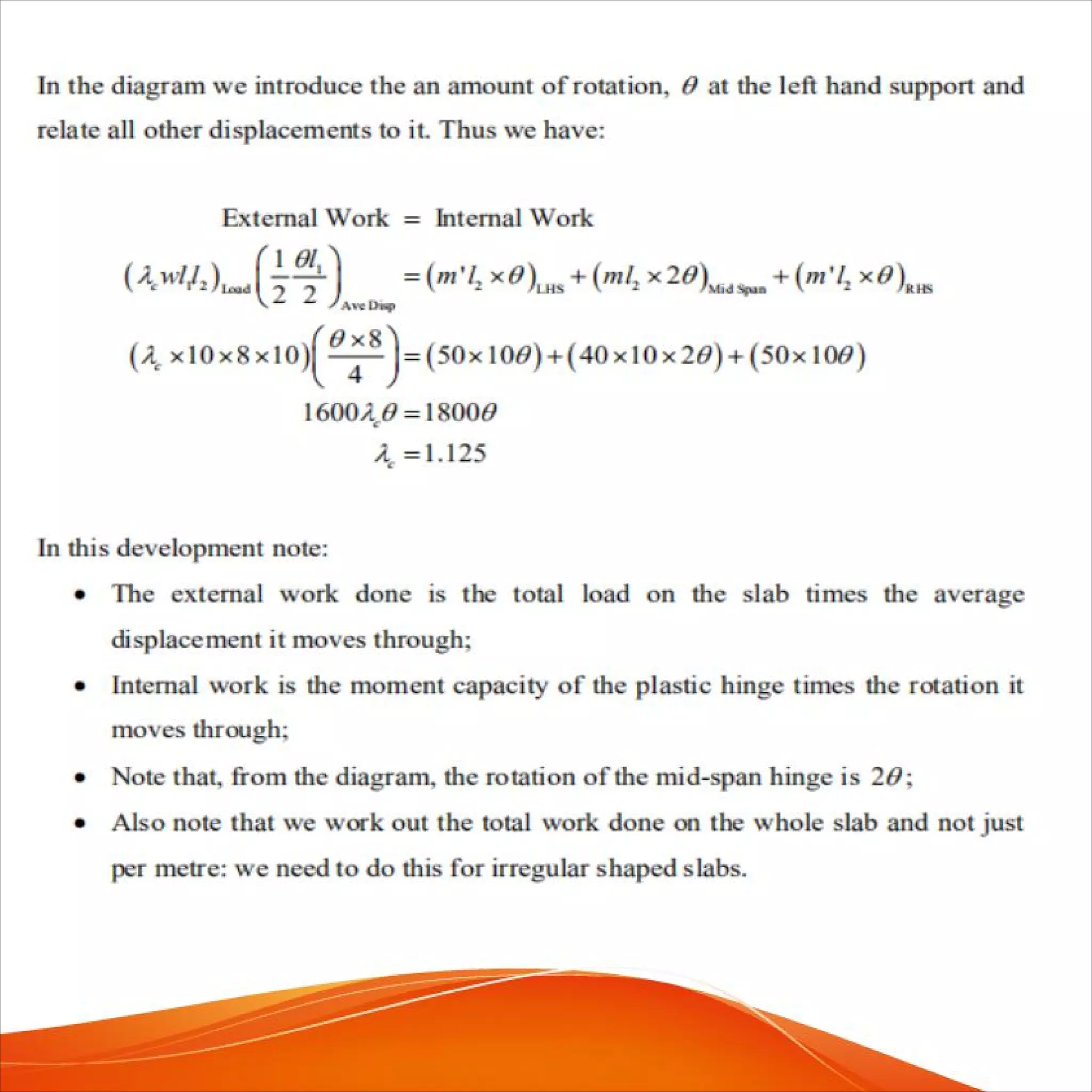 Yield line theory | PDF