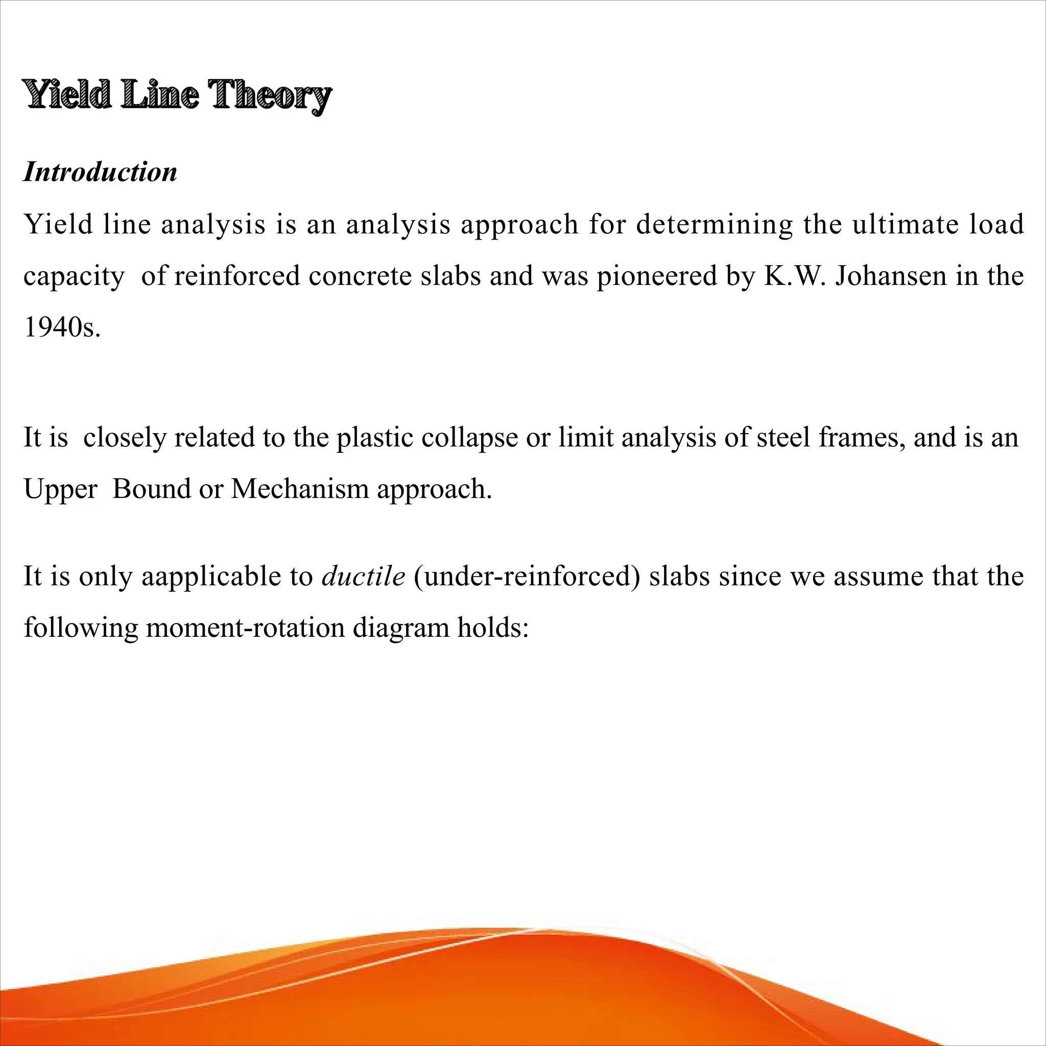 Yield line theory | PDF
