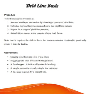 Yield line theory | PDF