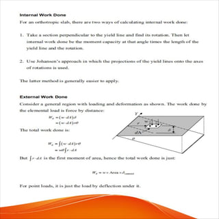 Yield line theory | PDF