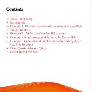 Yield line theory | PDF