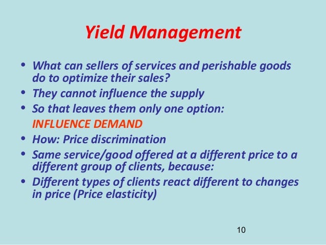 Yield management
