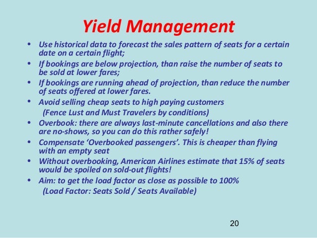 Yield management