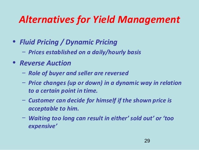 Yield management
