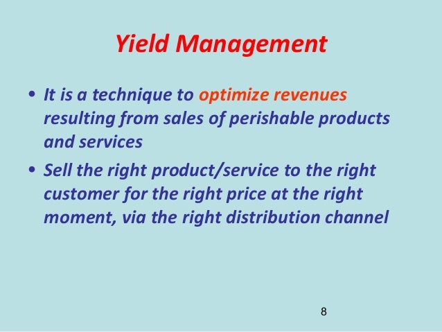 Yield management