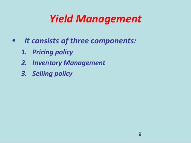Yield management