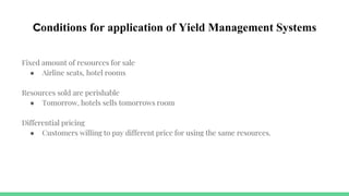 Yield management - Front office | PPTX