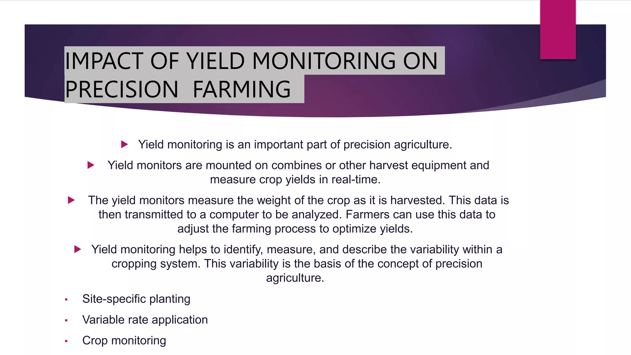 YIELD MONITORING.pptx
