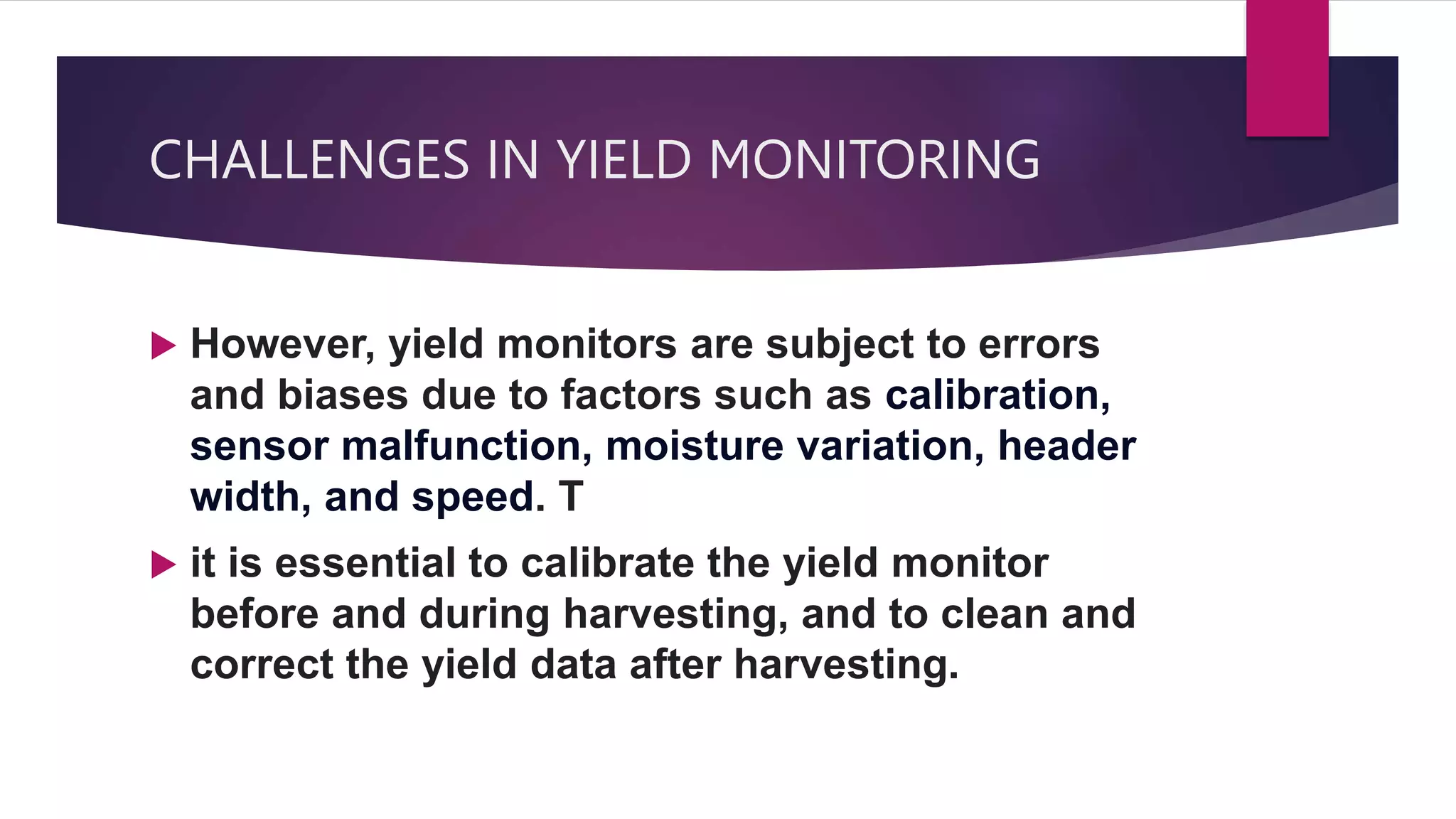 YIELD MONITORING.pptx