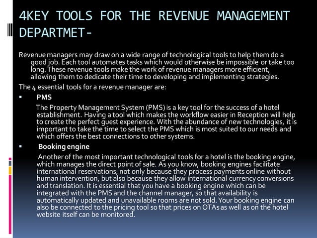 Yield Revenue Management | PPT